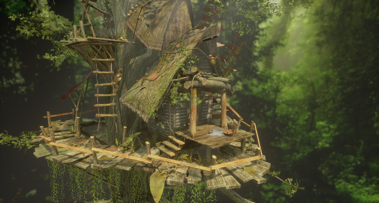 ArtStation - Fairyhouse on the tree