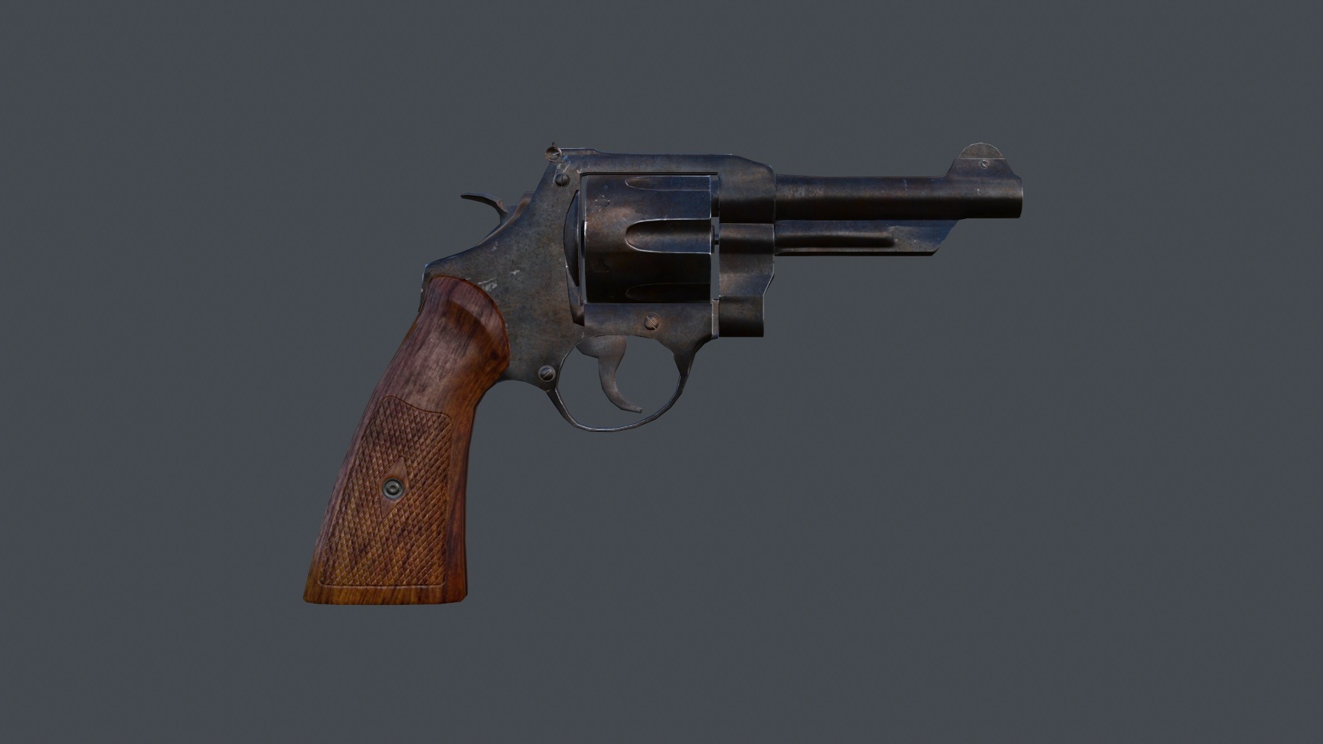 ArtStation - Low Poly Revolver