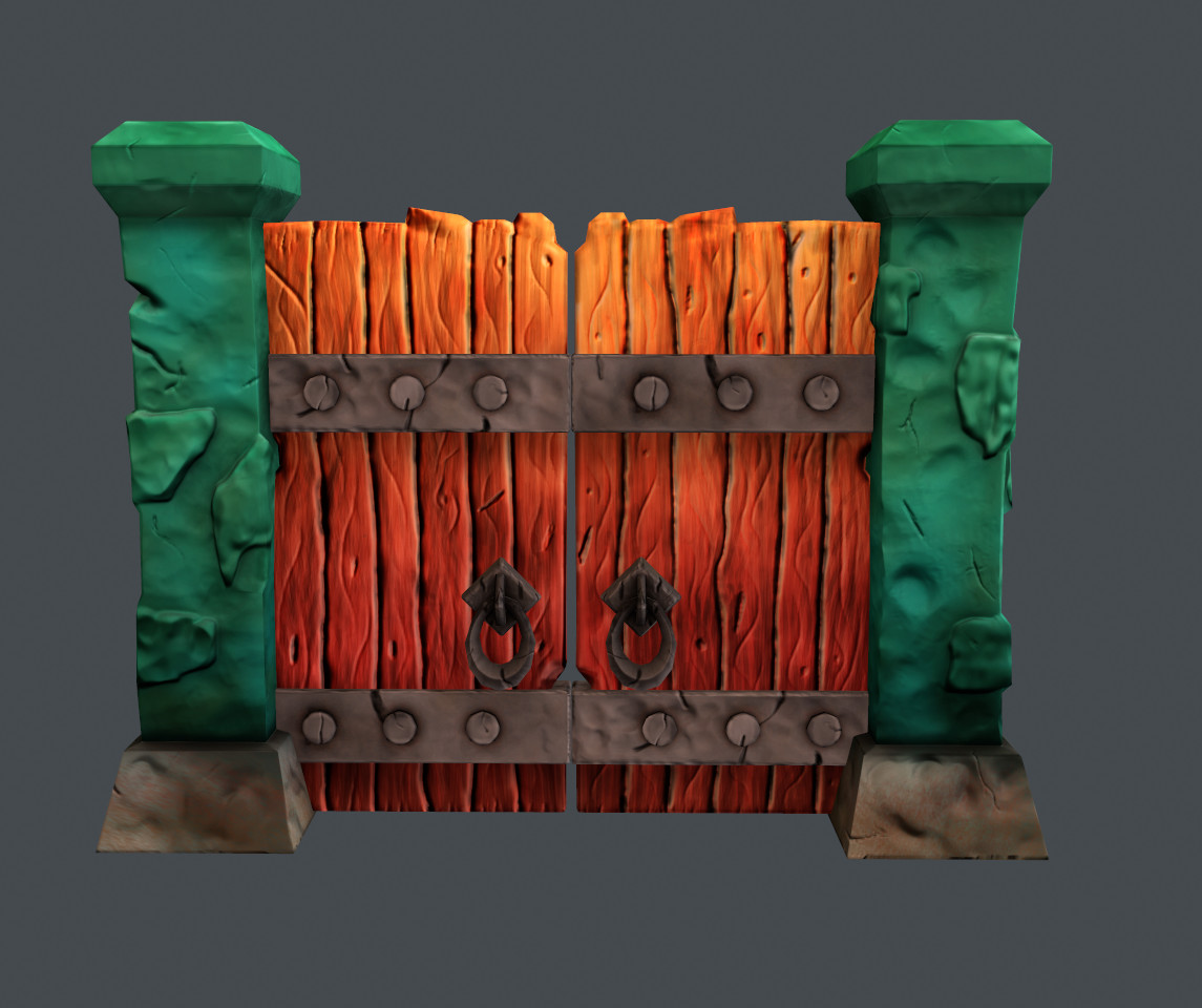 ArtStation - Gate Handpainted