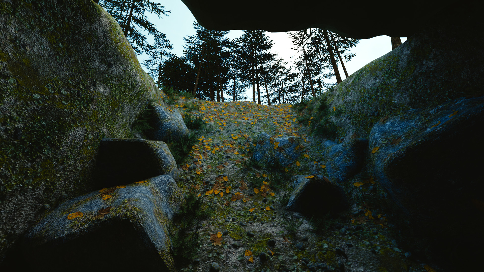 ArtStation - forest cave