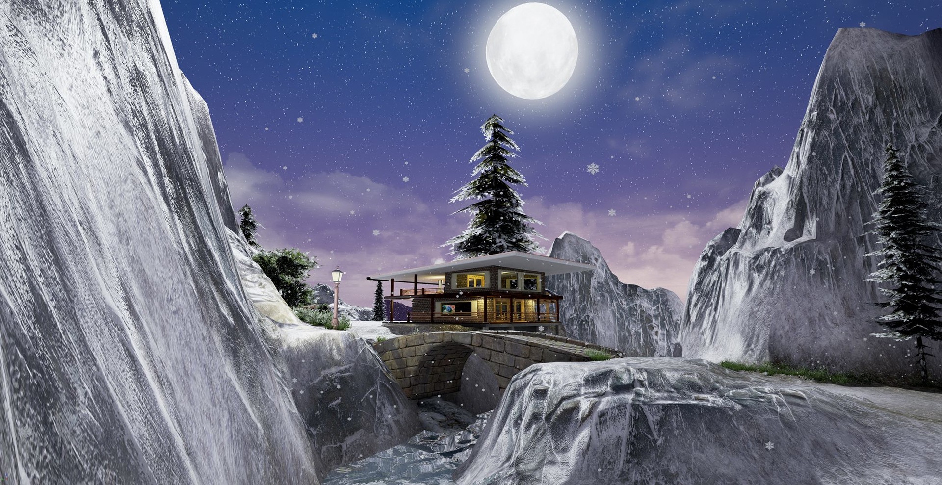 ArtStation - Arch Viz Mountain Cabin Scene for VR (ArchViz)