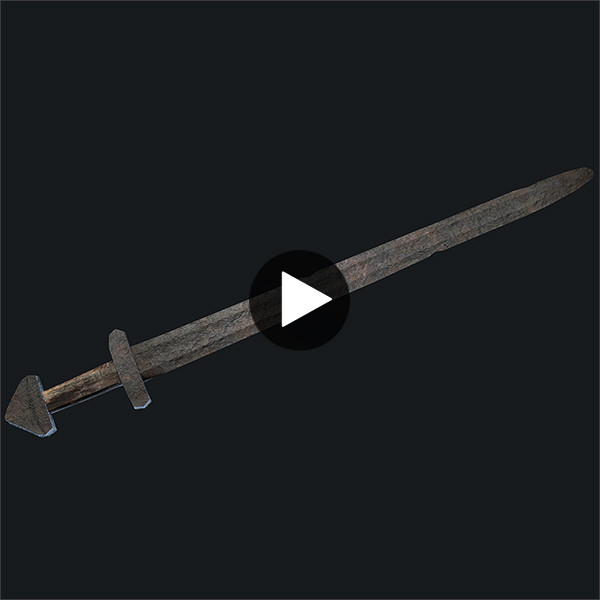ArtStation - Early-medieval old hammered sword