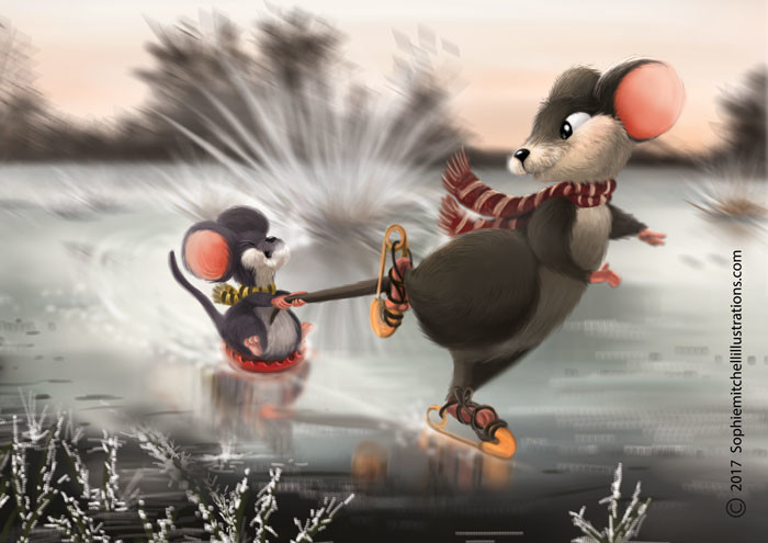 ArtStation - mice skating