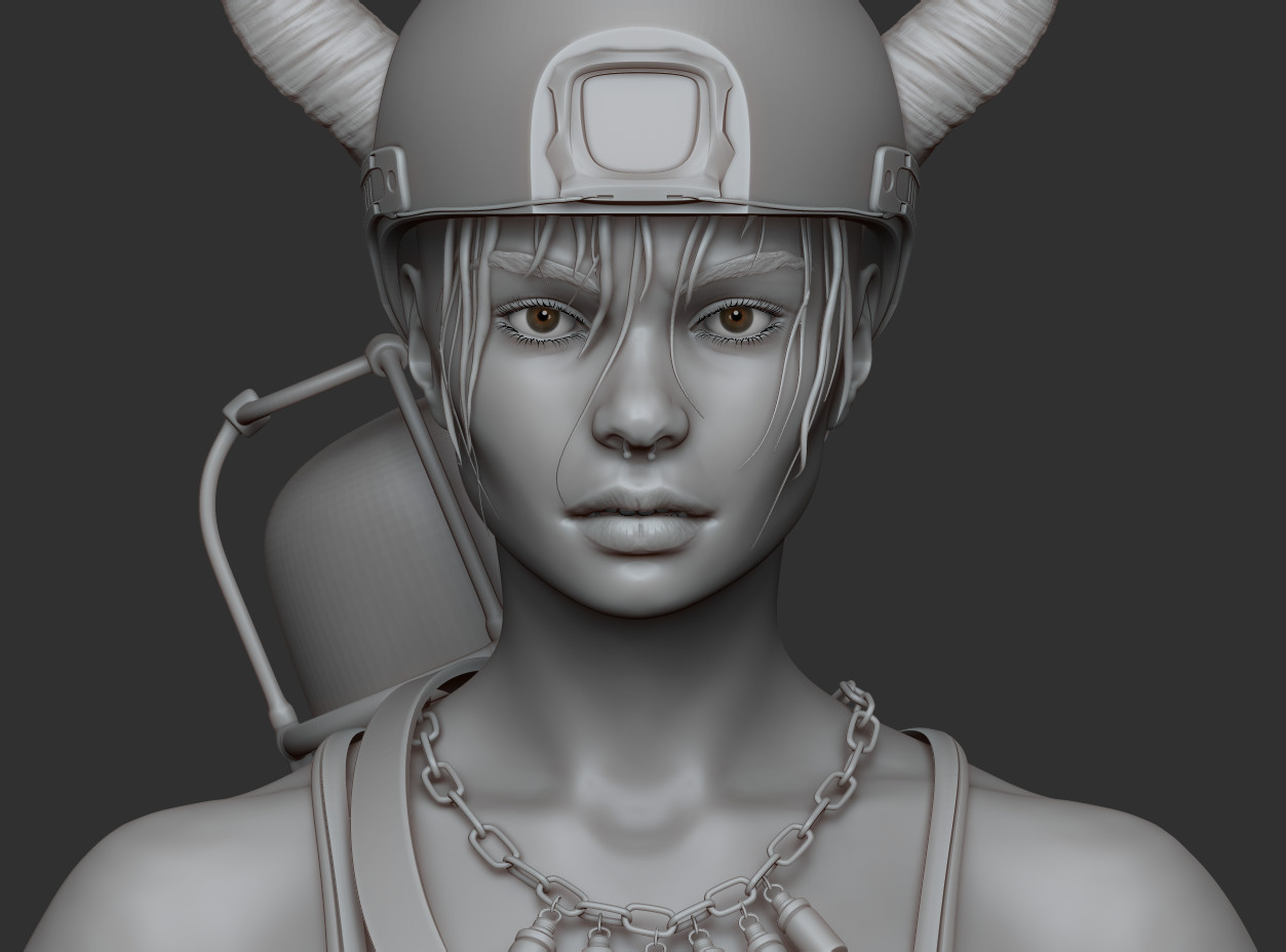 ArtStation - Pyro 3D model , Concept by tj-foo WIP