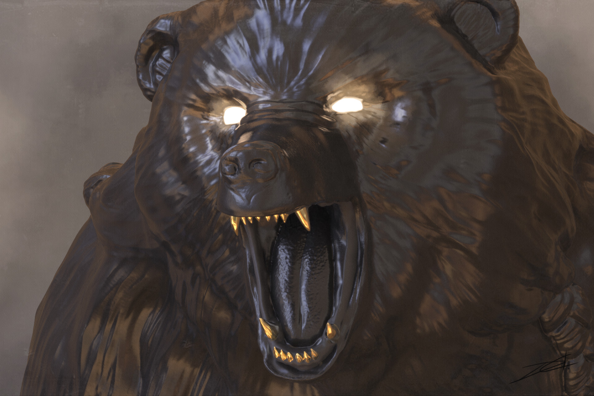 ArtStation - Bear Sculpture
