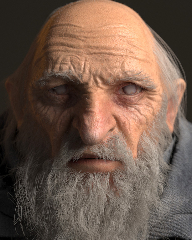 ArtStation - Blind Dwarf Wizard