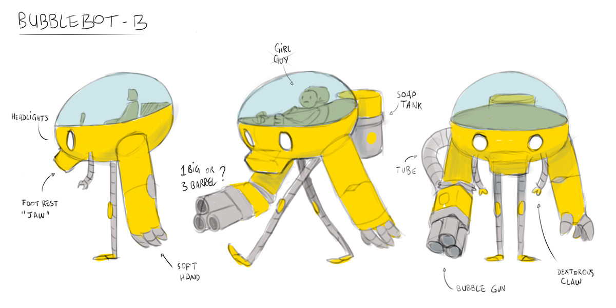 ArtStation - Bubble Bot - B + animations