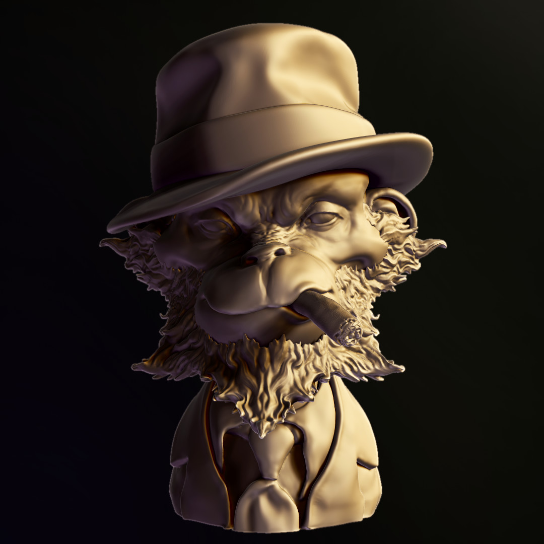 ArtStation - Monkey Bust