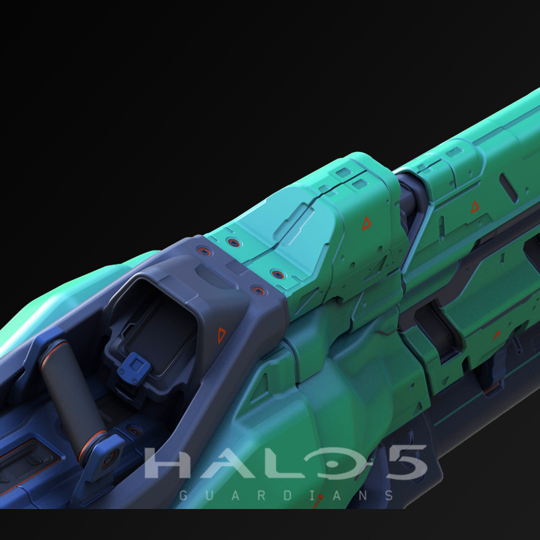 ArtStation - Halo 5 Gauss Cannon Turret Hires