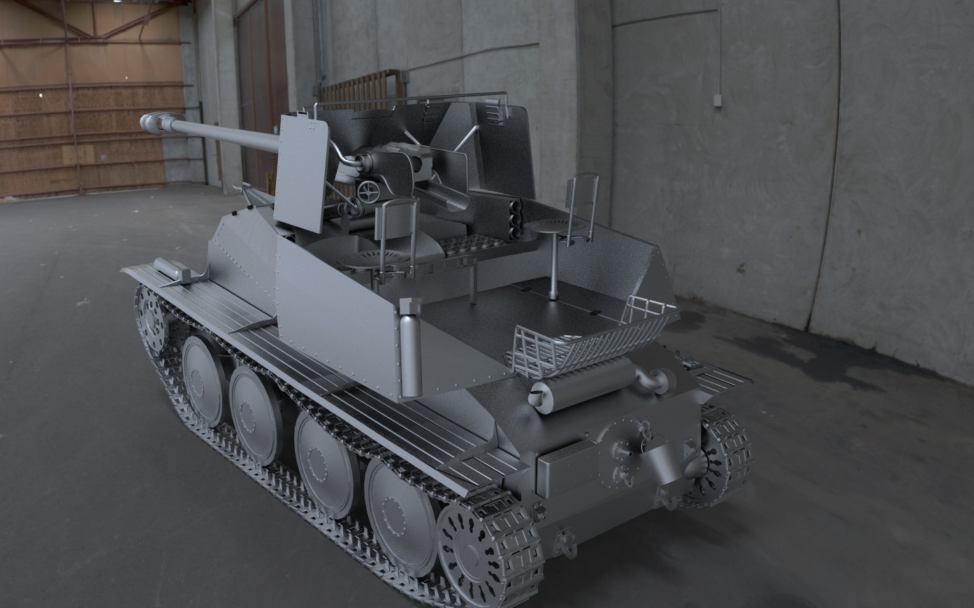 ArtStation - Marder III Tank Destroyer World War II