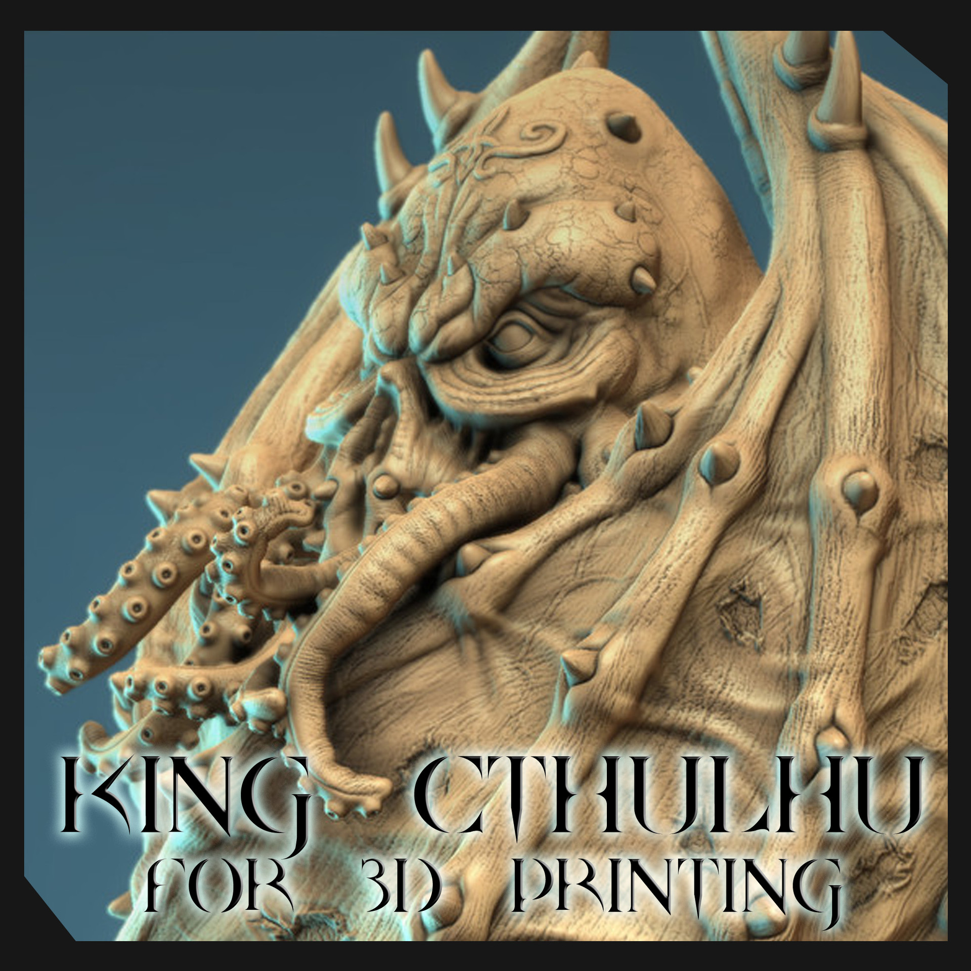 ArtStation - Cthulhu Chess Set: The King By Sergio Mengual