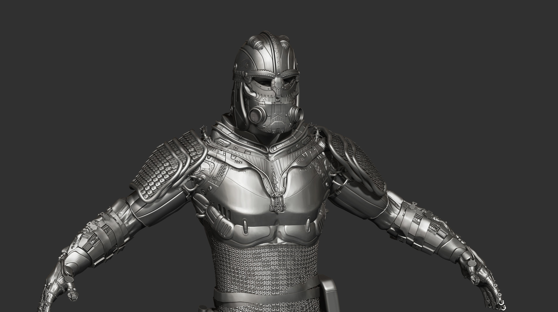 ArtStation - Futuristic Viking Soldier - WIP