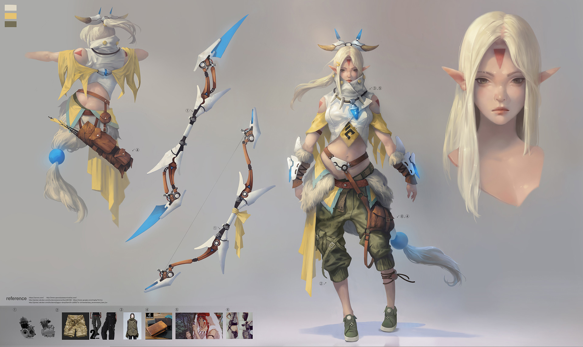 ArtStation - Elf_Bow_Character Design