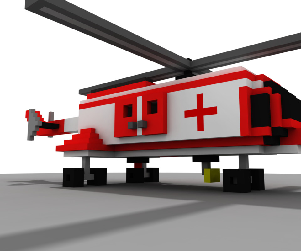 ArtStation - Rescue Helicopter (Voxel Edition)