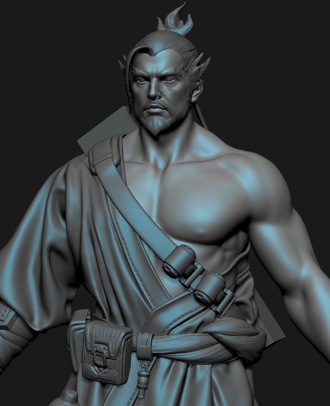 ArtStation - Hanzo Fanart -WIP-