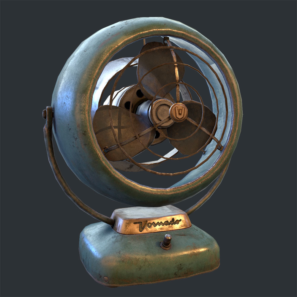 ArtStation - Vintage Fan Prop