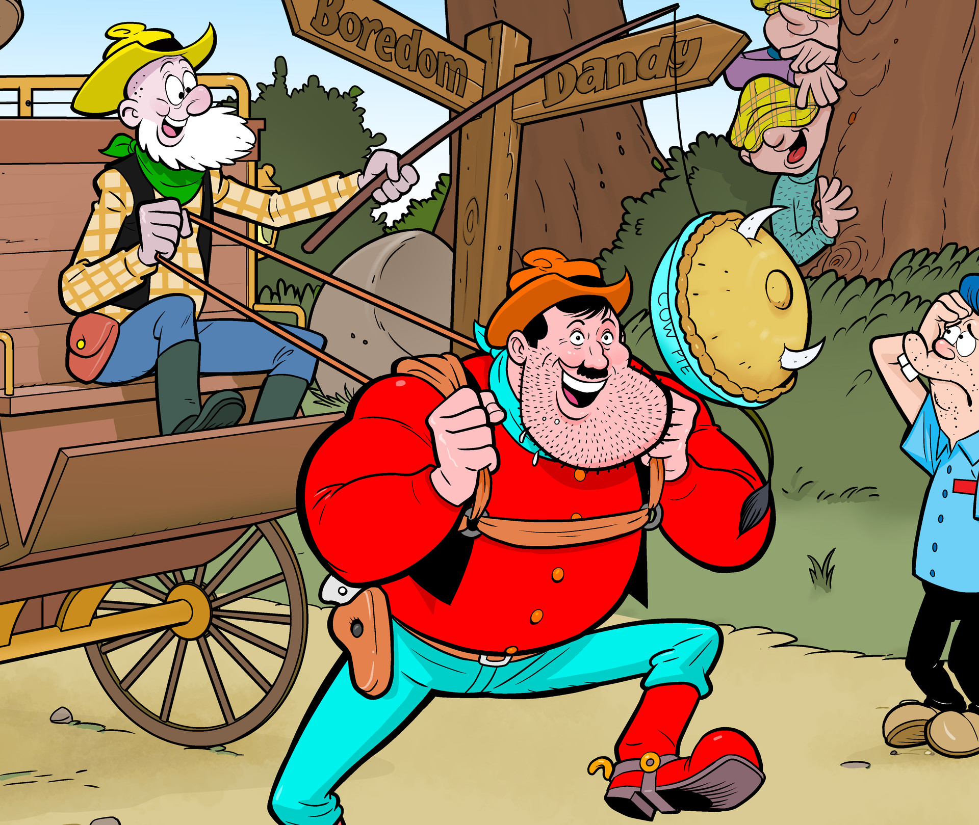 Sharp Brothers - End Papers - The Dandy Annual