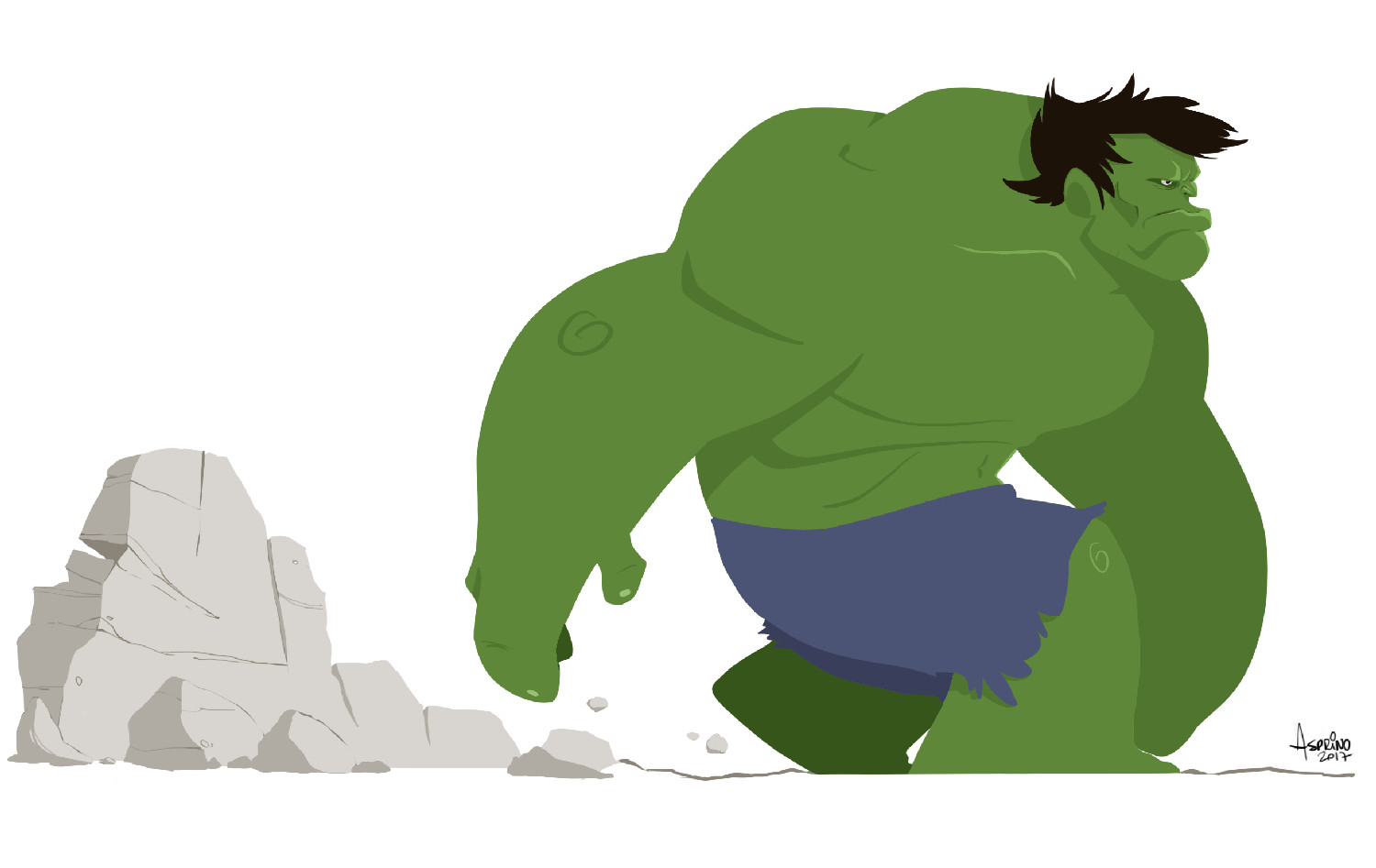 ArtStation - Hulk, keep walking