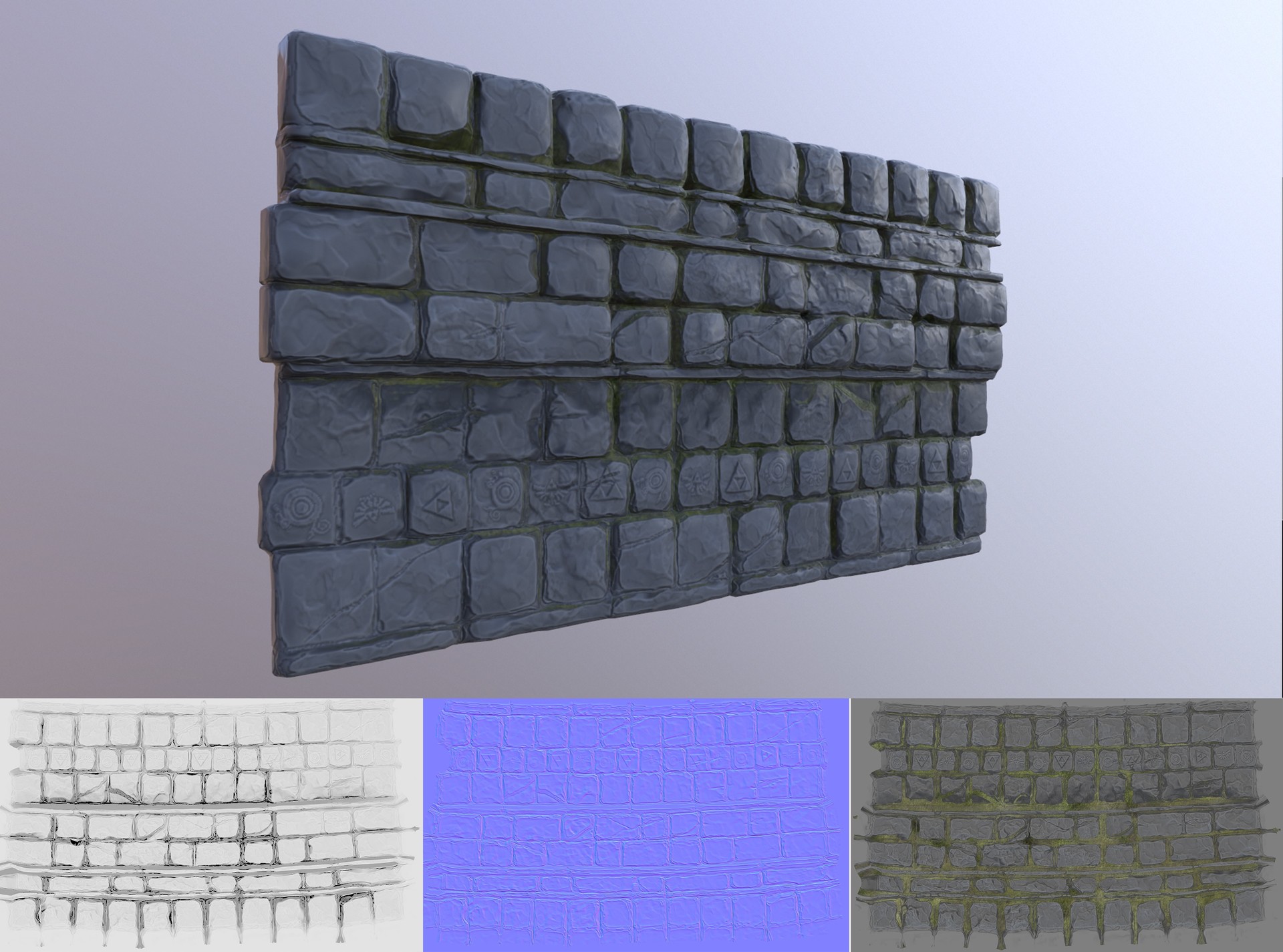 ArtStation - Stylized Wall and Floor