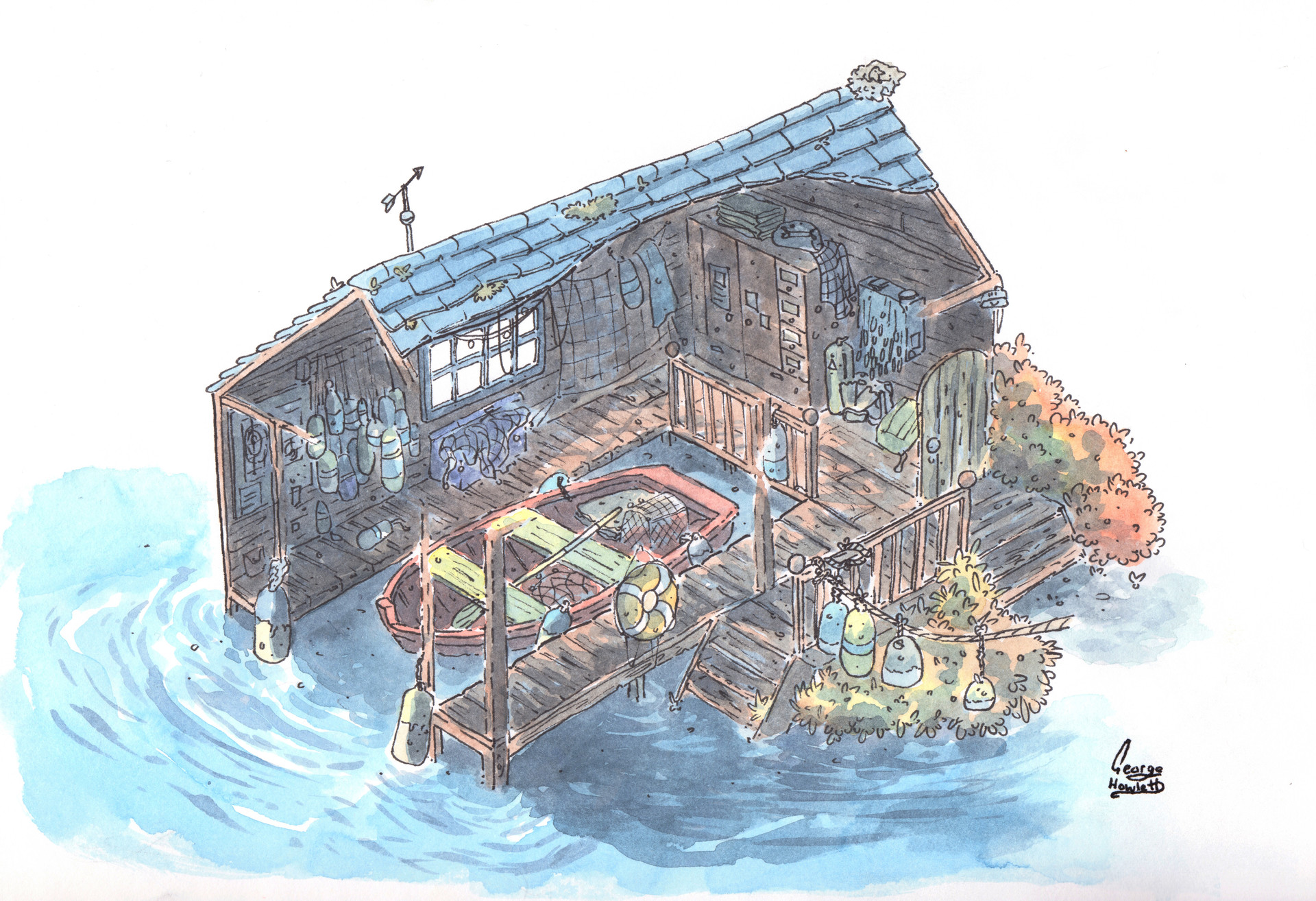 ArtStation - Boathouse