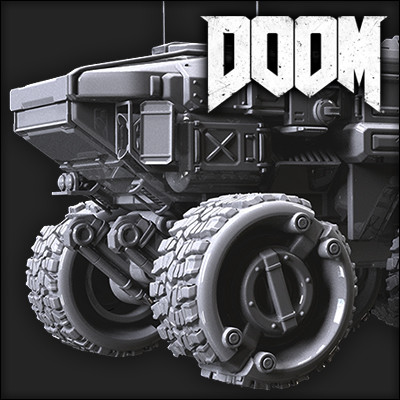 ArtStation - DOOM - Mars Rover