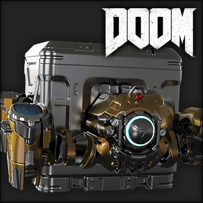 ArtStation - DOOM - Flying Forklift