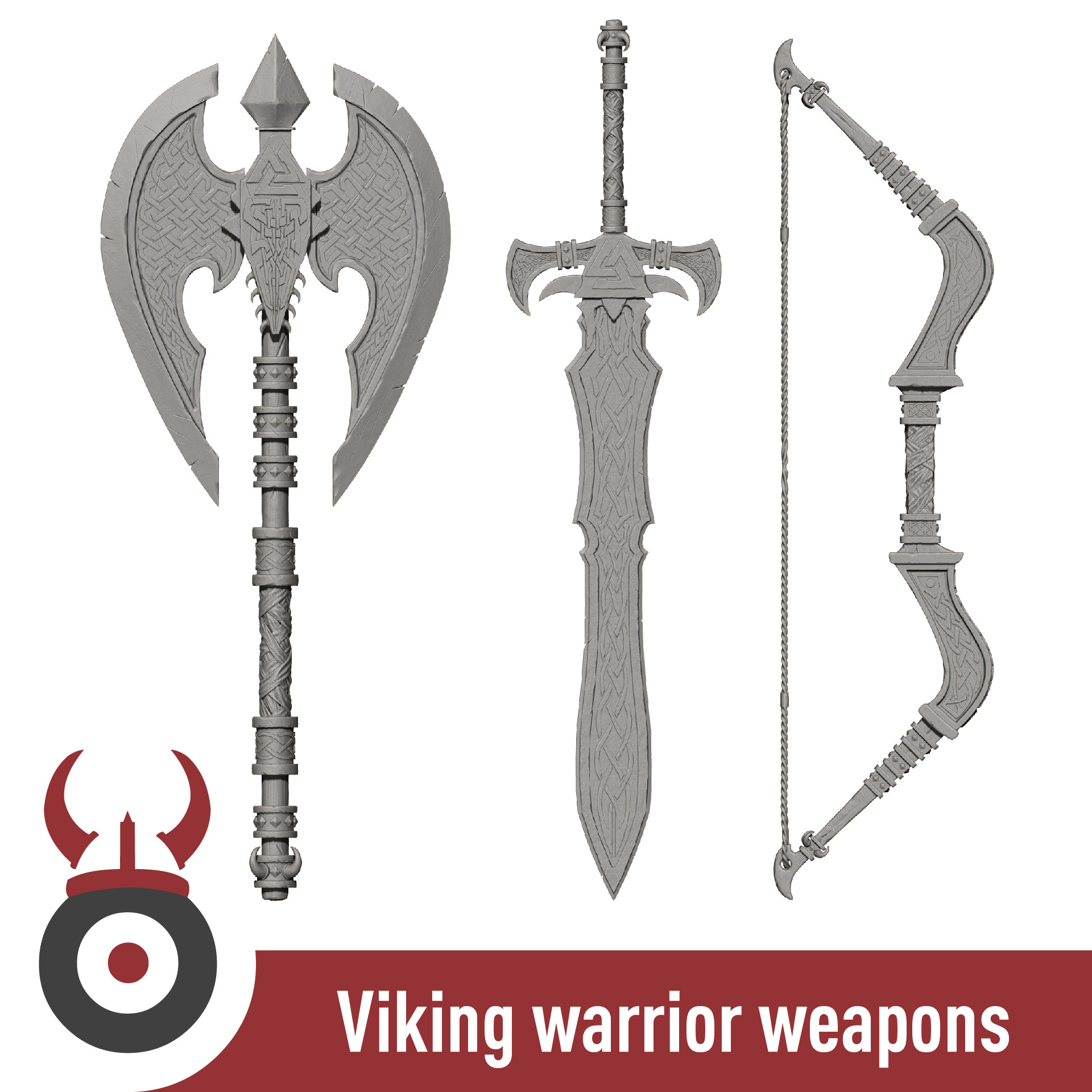 ArtStation - Weapons for the Viking Warrior