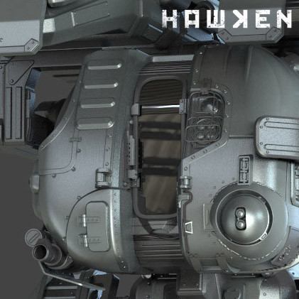 ArtStation - HAWKEN: Grenadier Mech - Brass Chassis