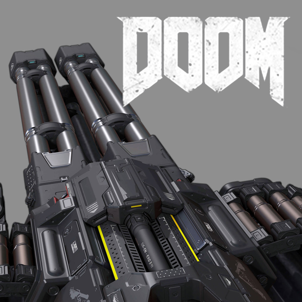 ArtStation - Doom Chaingun/Turret MOd