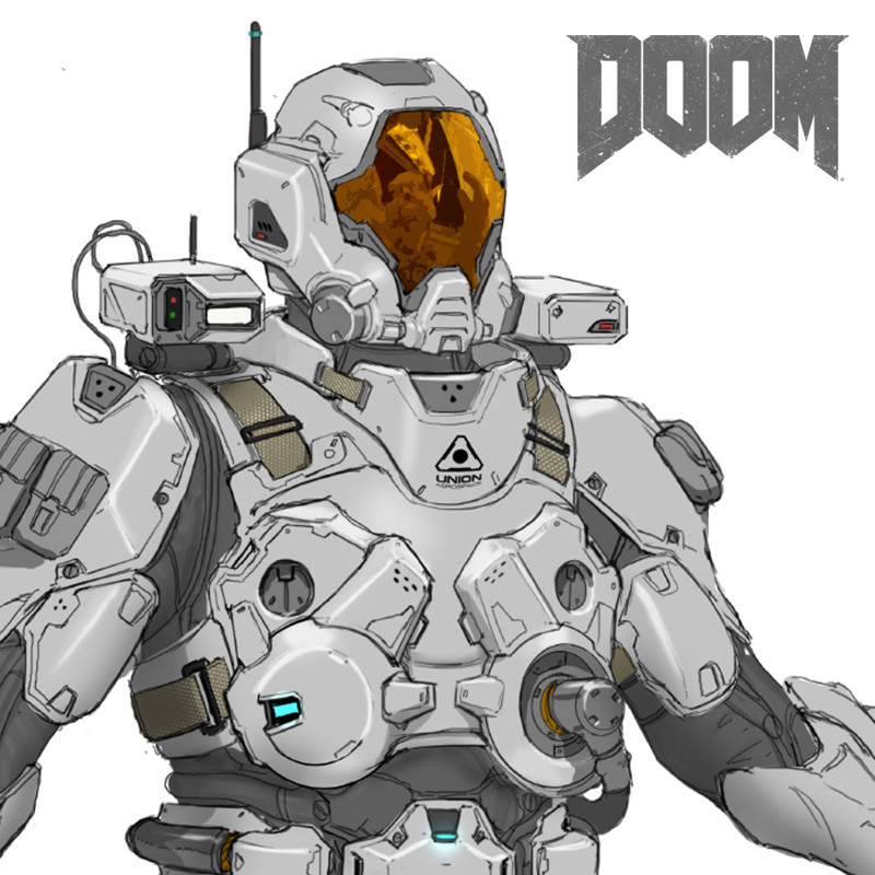 ArtStation - DOOM - MP UAC Armor Sets
