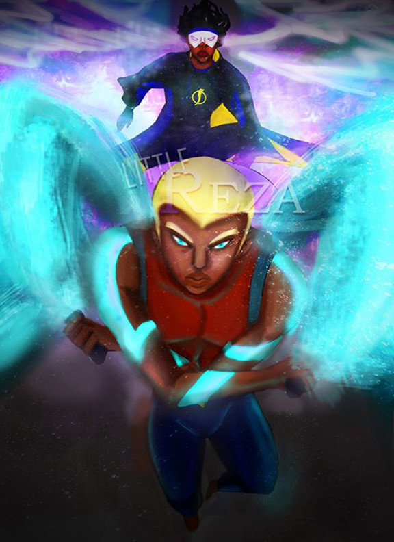 ArtStation - Fanart: Aqualad and Static Shock