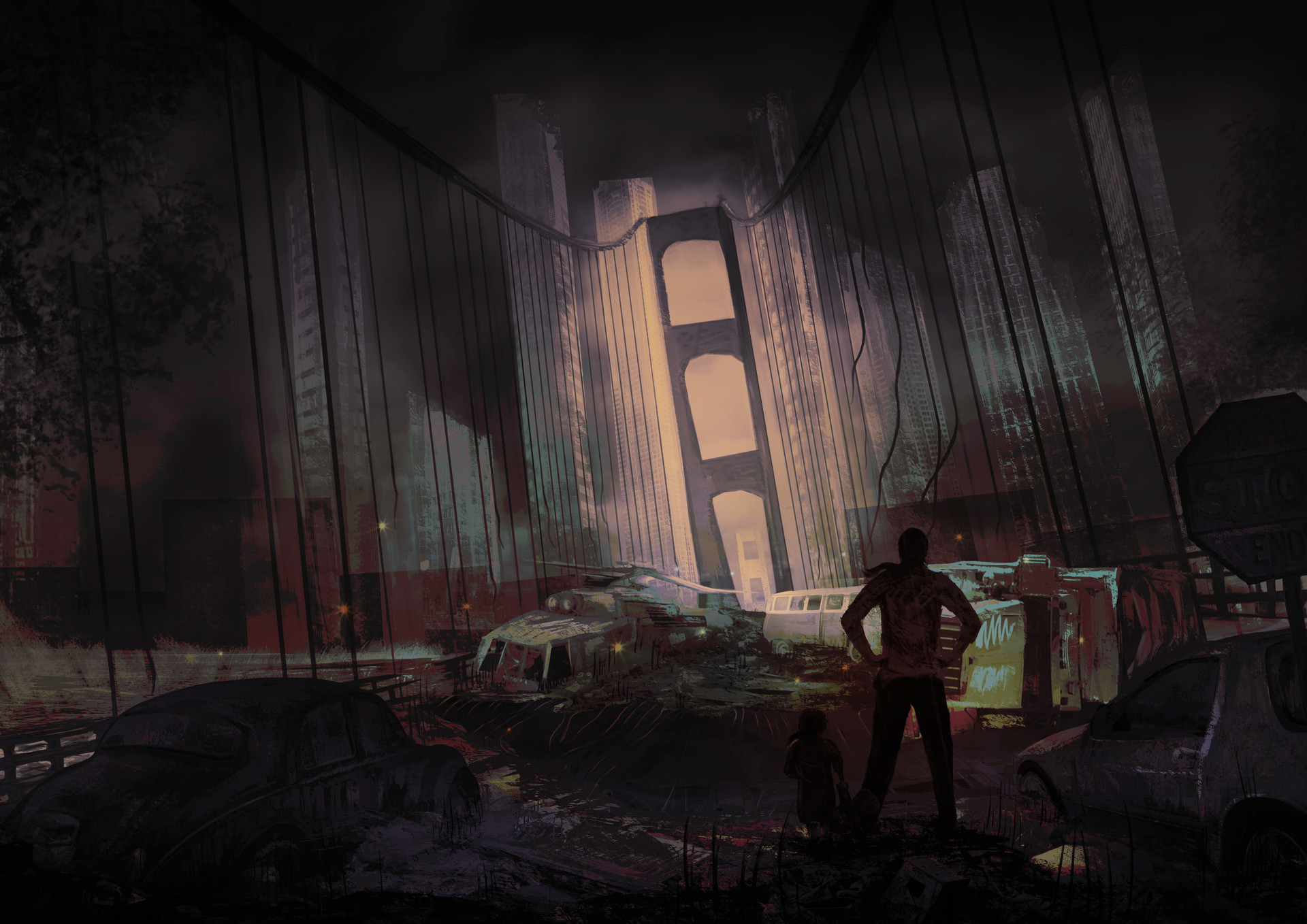 ArtStation - Post-Apocolyptic Bridge