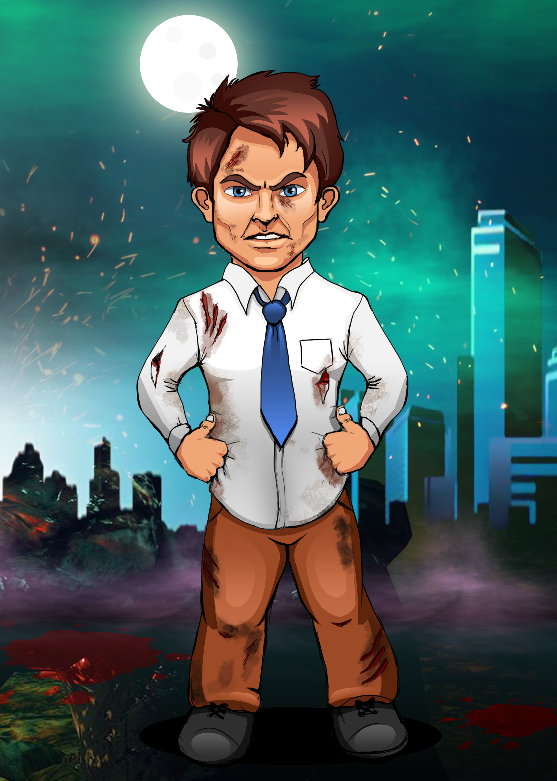 ArtStation - Zombie World Hero