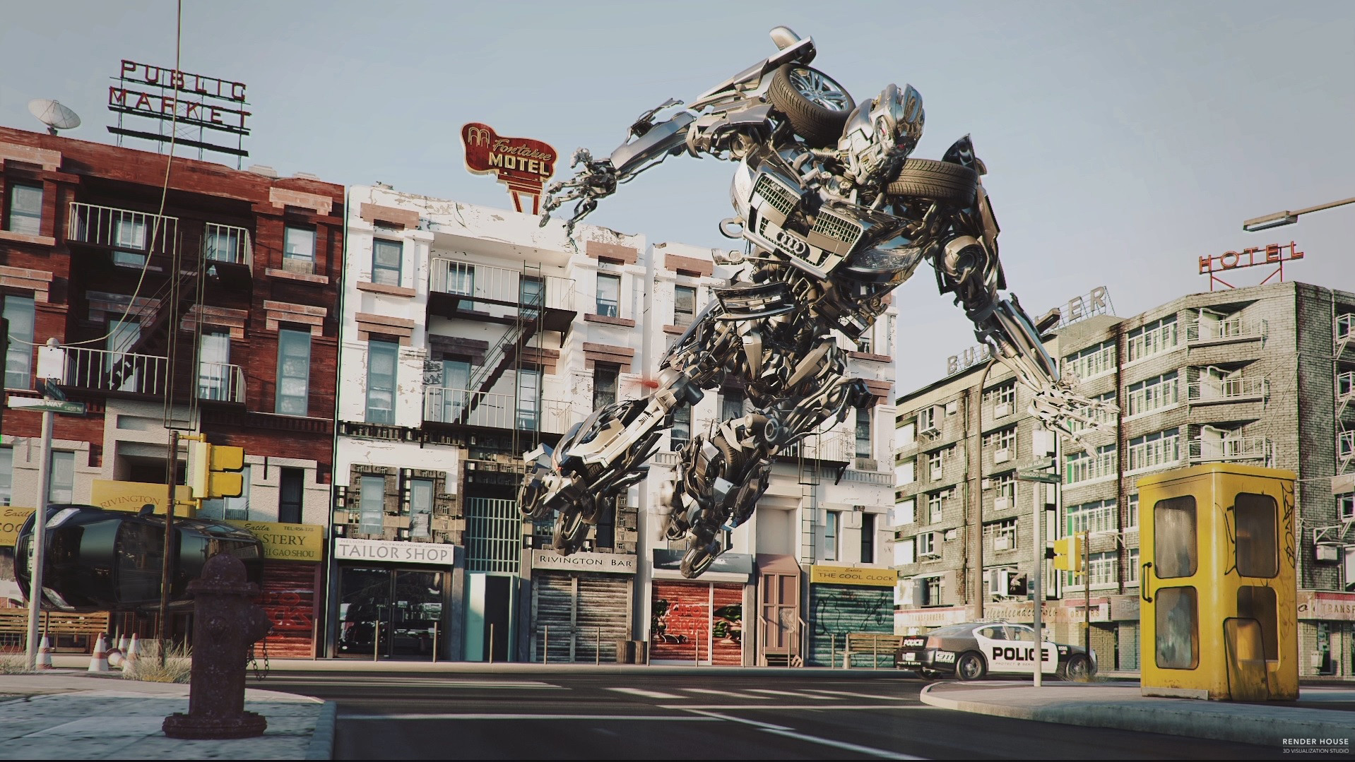 ArtStation - Audi Q7 and Transformers