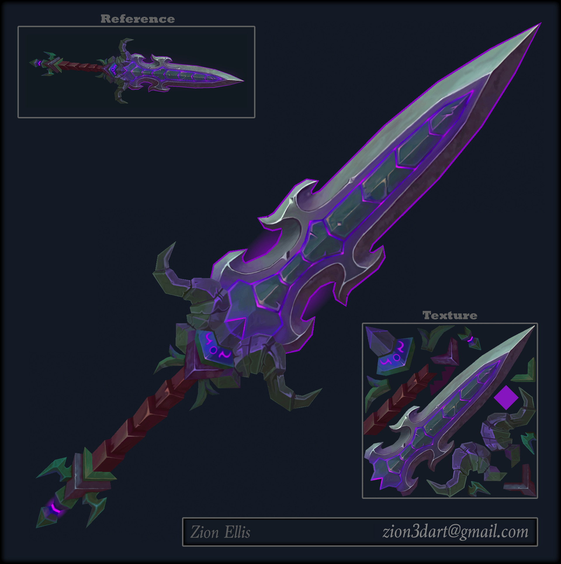ArtStation - Zoids Firelit Greatsword (World of WarCraft weapon)