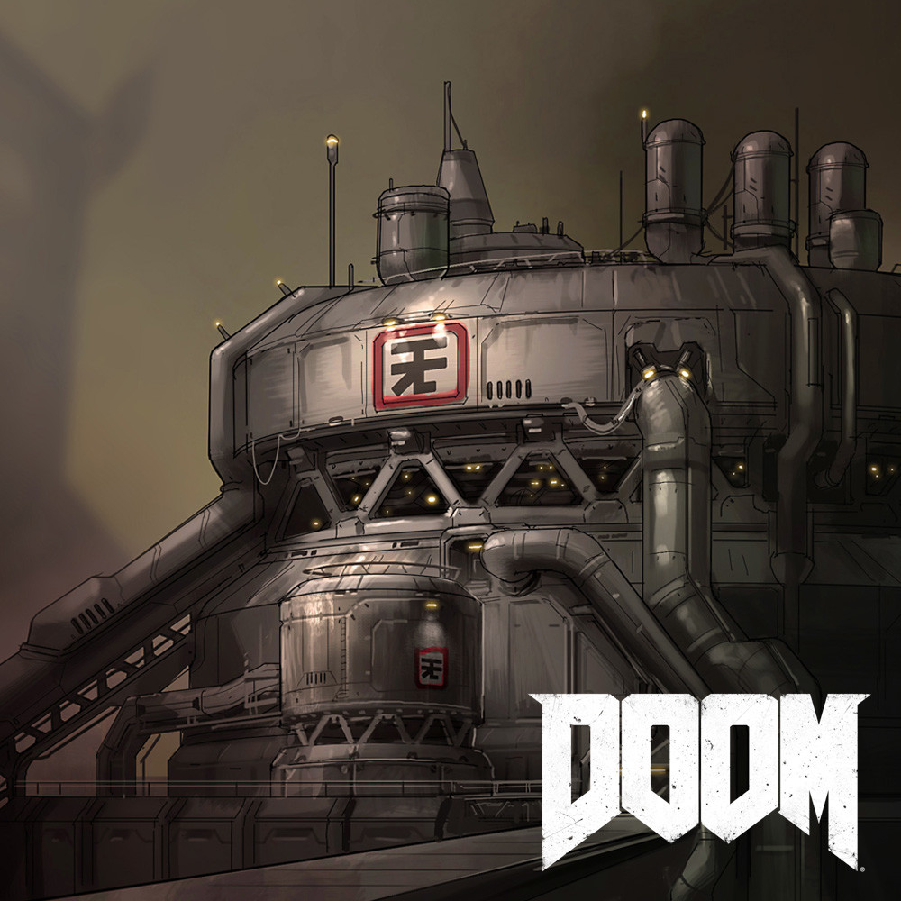 ArtStation - DOOM - Cooling Tower