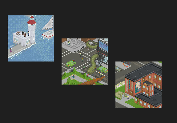 ArtStation - Gimpuj Pixel Town