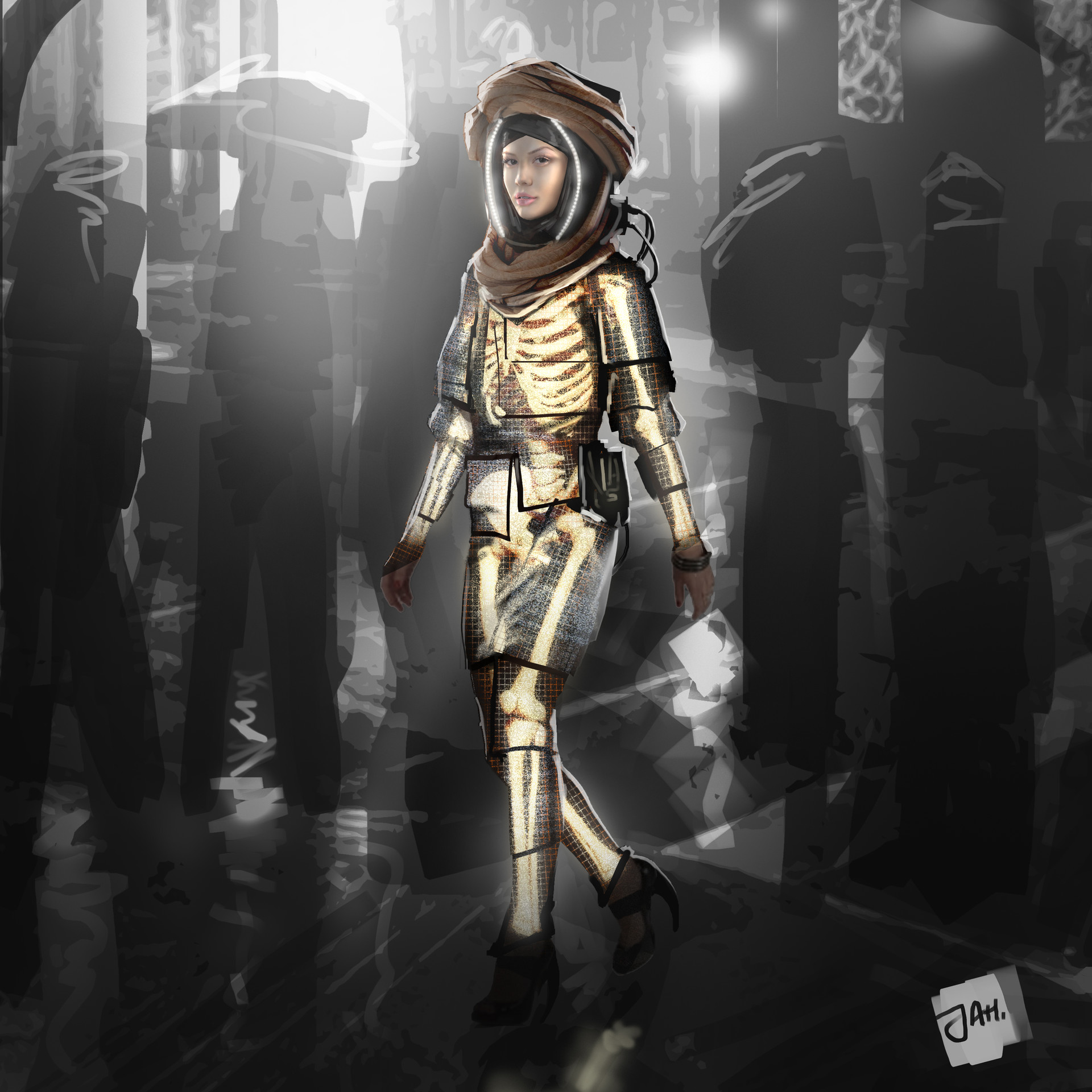 Jordan Haynes - Cyberpunk - Dia de los Muertos