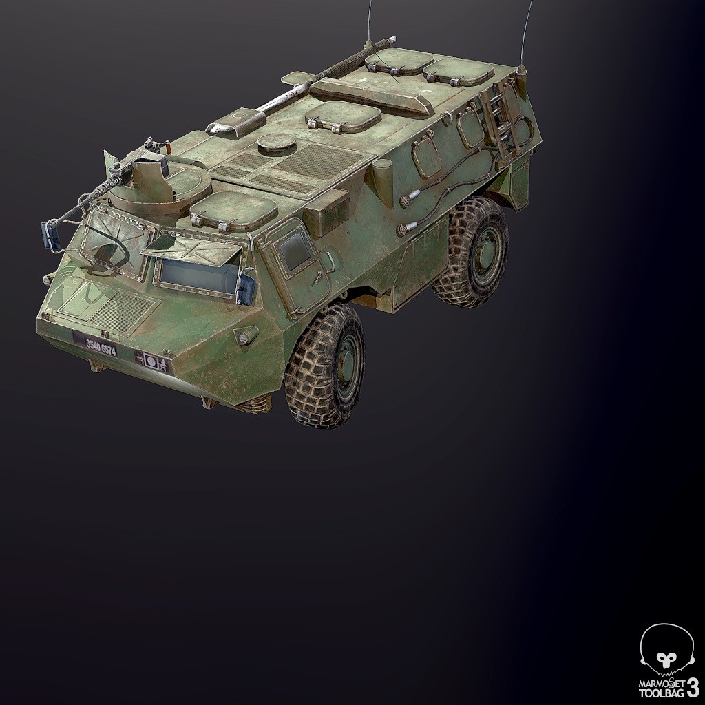 ArtStation - VAB, French armoured personnel carrier vehicle