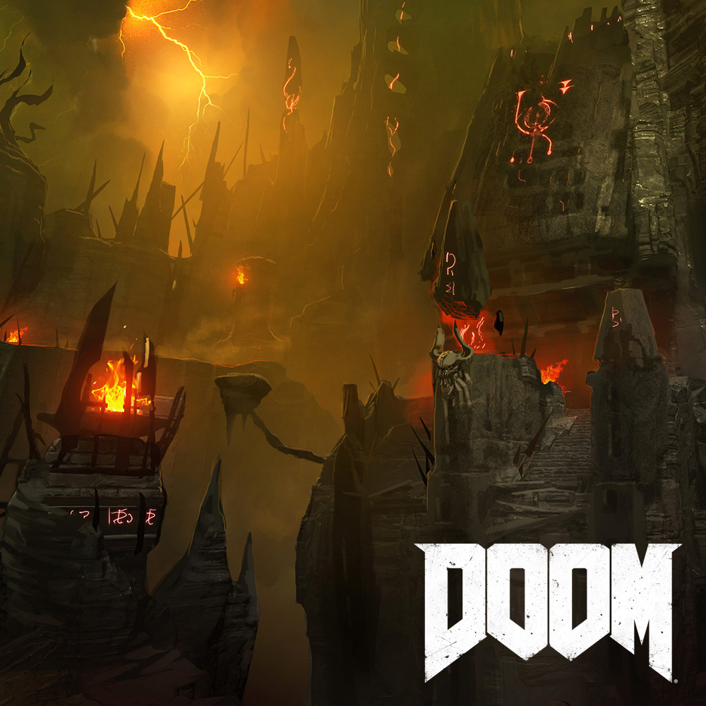 ArtStation - DOOM - Hell Color/Lighting Exploration.