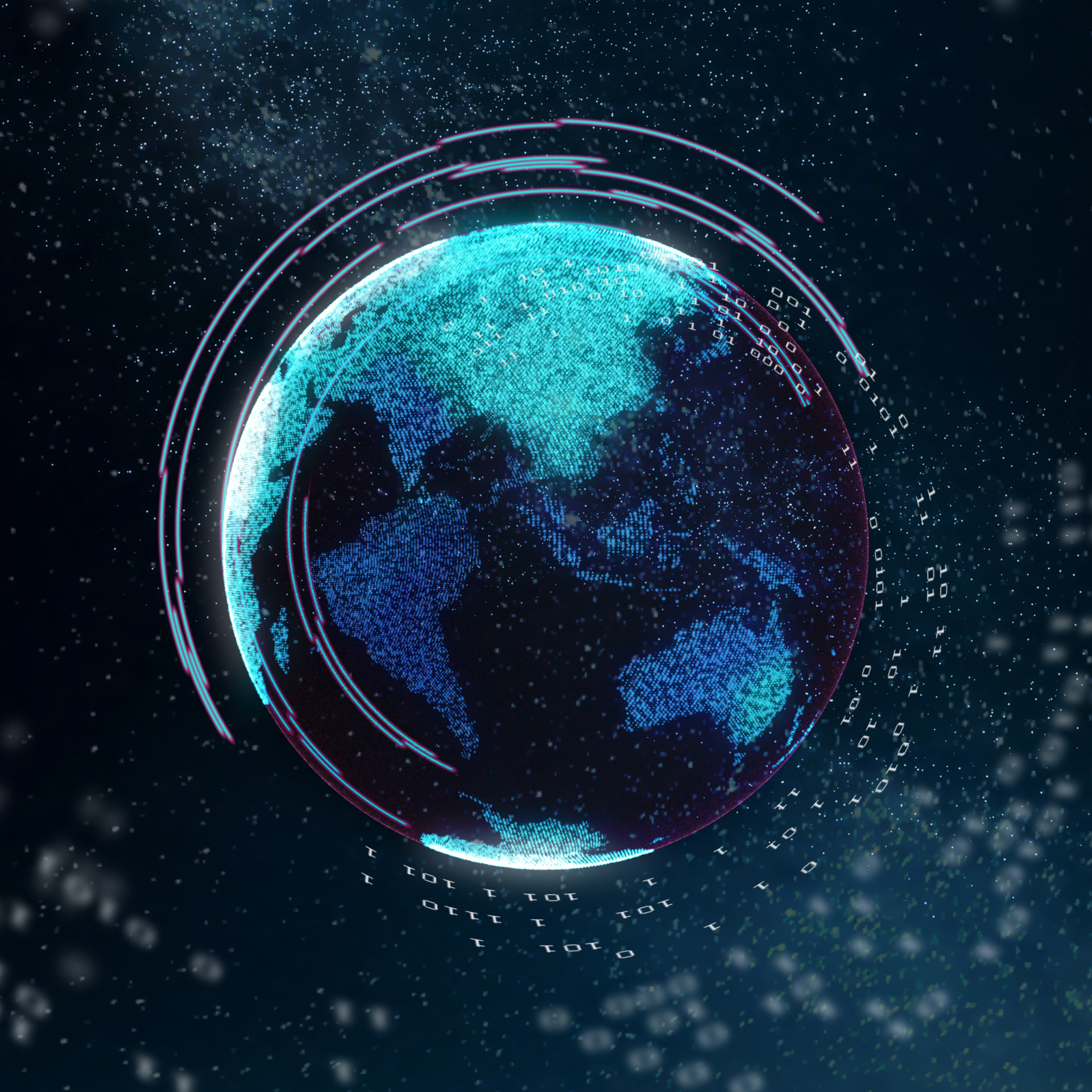 ArtStation - "Big Data in the Space" intro