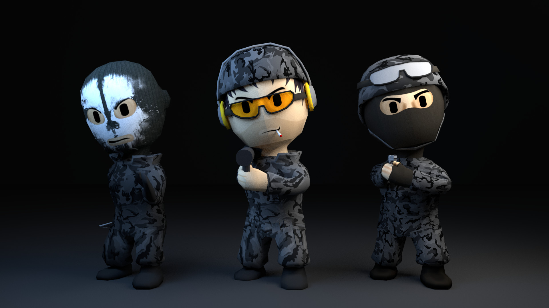 ArtStation - Chibi Soldier Game Assets, Alex Bitsadze