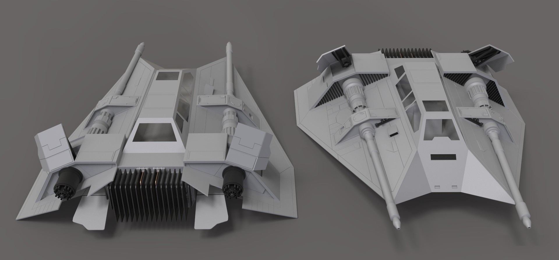 ArtStation - T-47 Snowspeeder WIP3