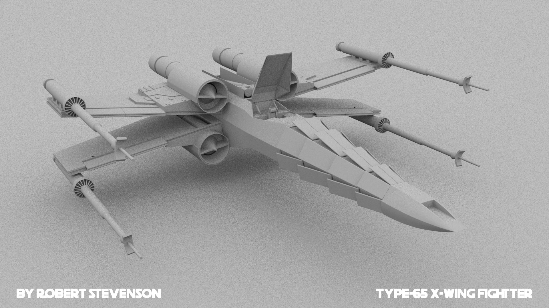 ArtStation - X-Wing Highpoly Modelling (work in progress)