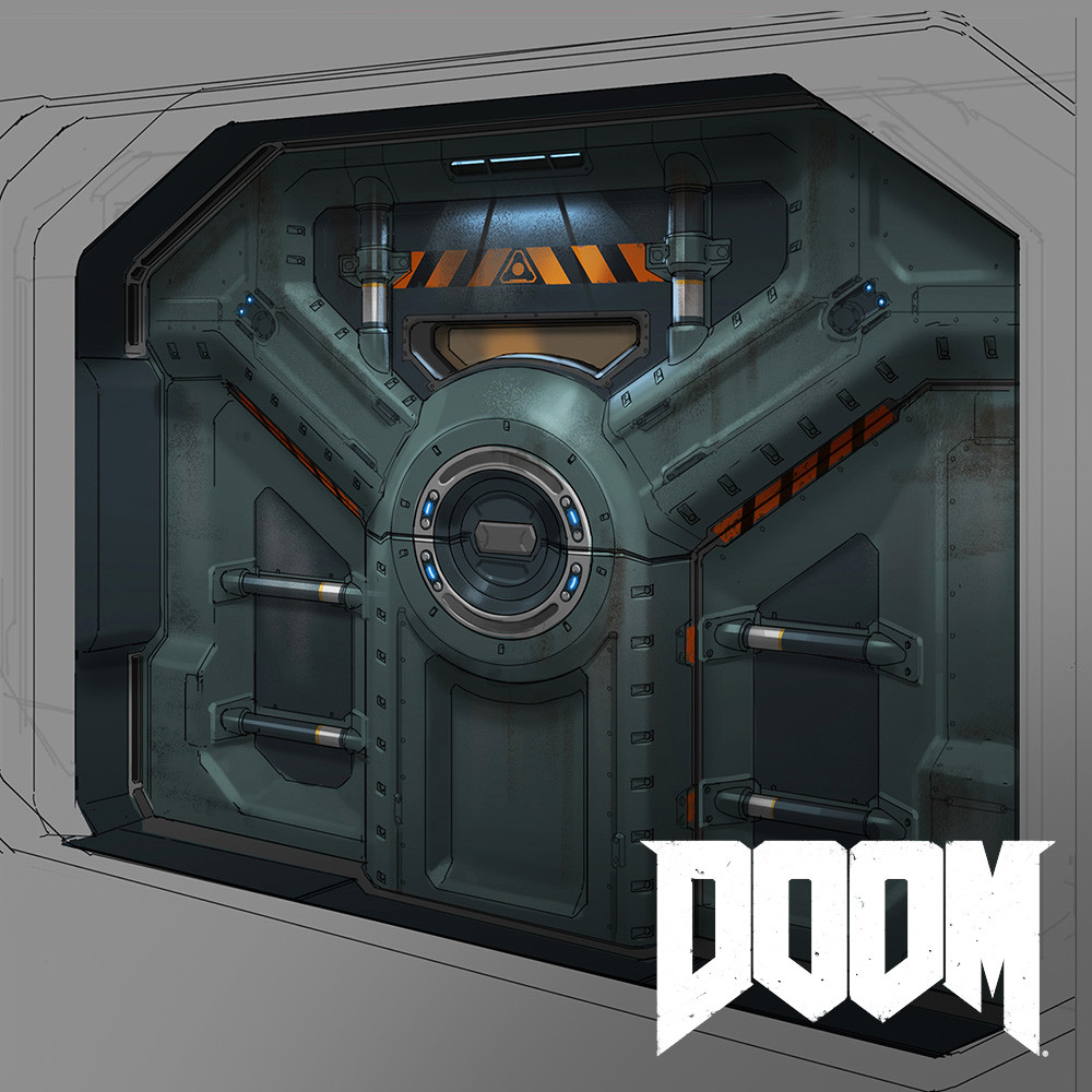 ArtStation - DOOM - Blue Collar Elements