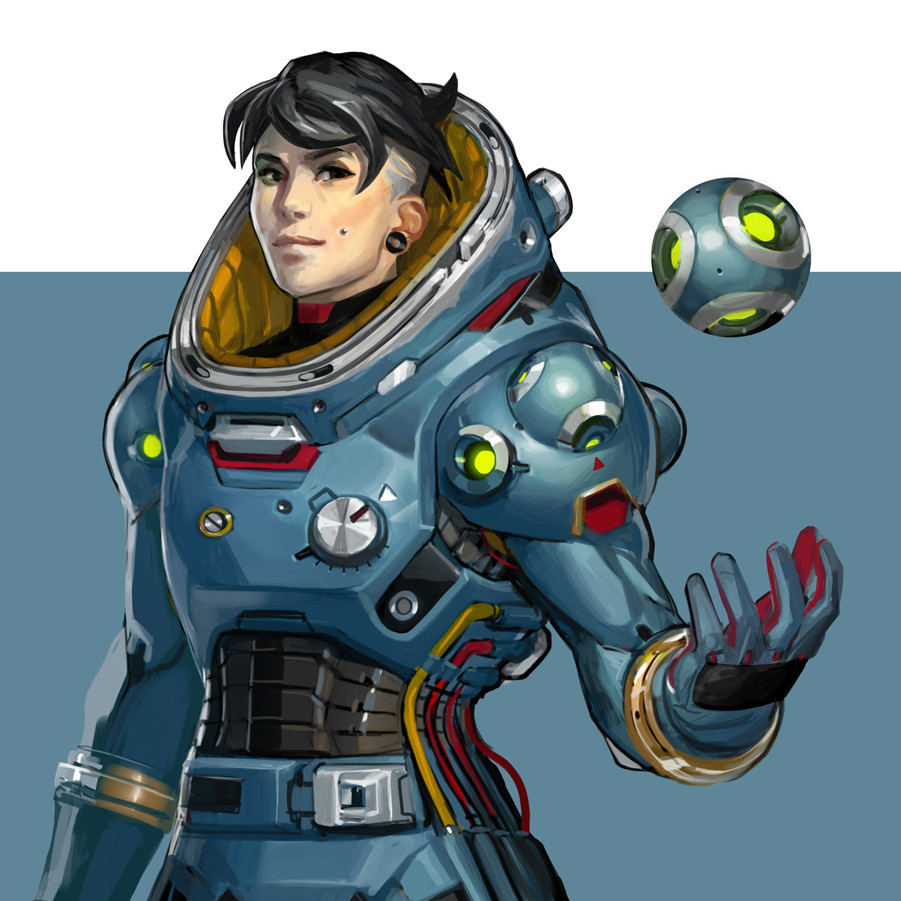 Traje Espacial Artstation 02 Personaje Fred Augis