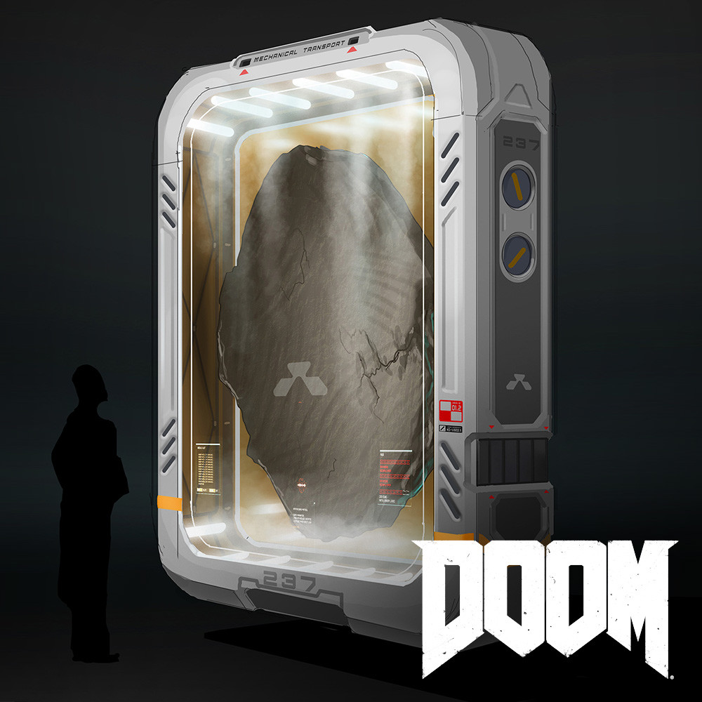 ArtStation - DOOM - Artifact Storage Units