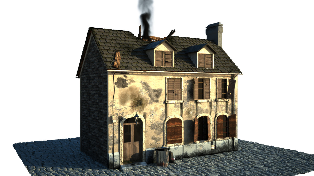 ArtStation - A House from II.World War