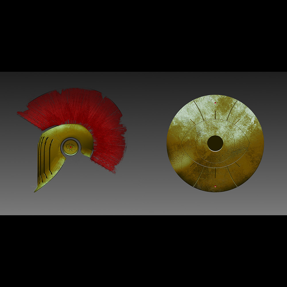 ArtStation - Helm & shield set