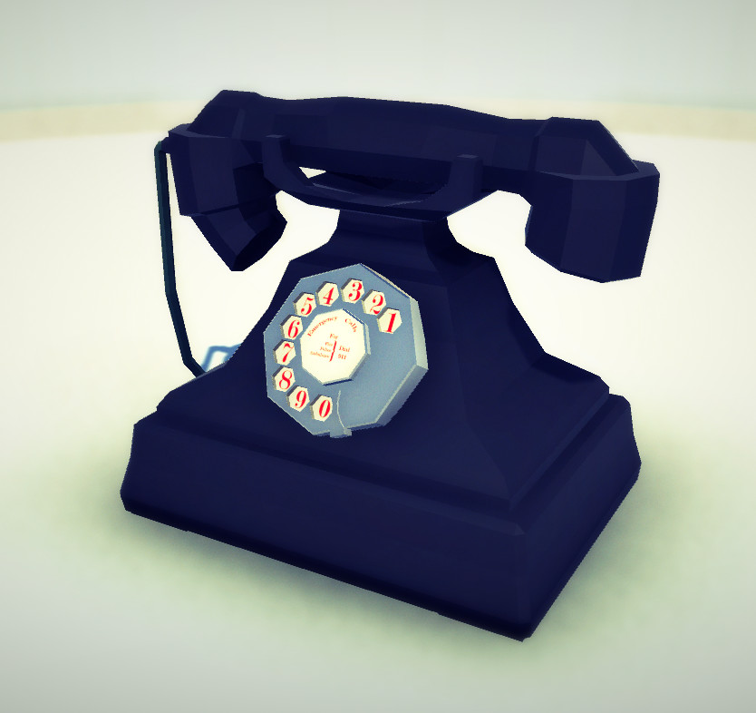 ArtStation - Low-Poly Rotary Phone